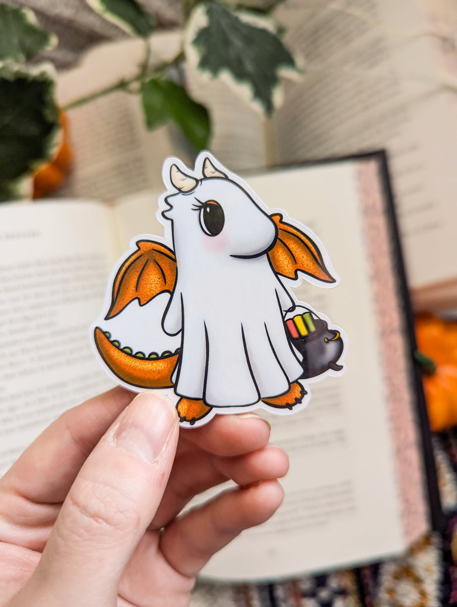 Spooky Dragon 3 Vinyl Sticker – TalesandTomes