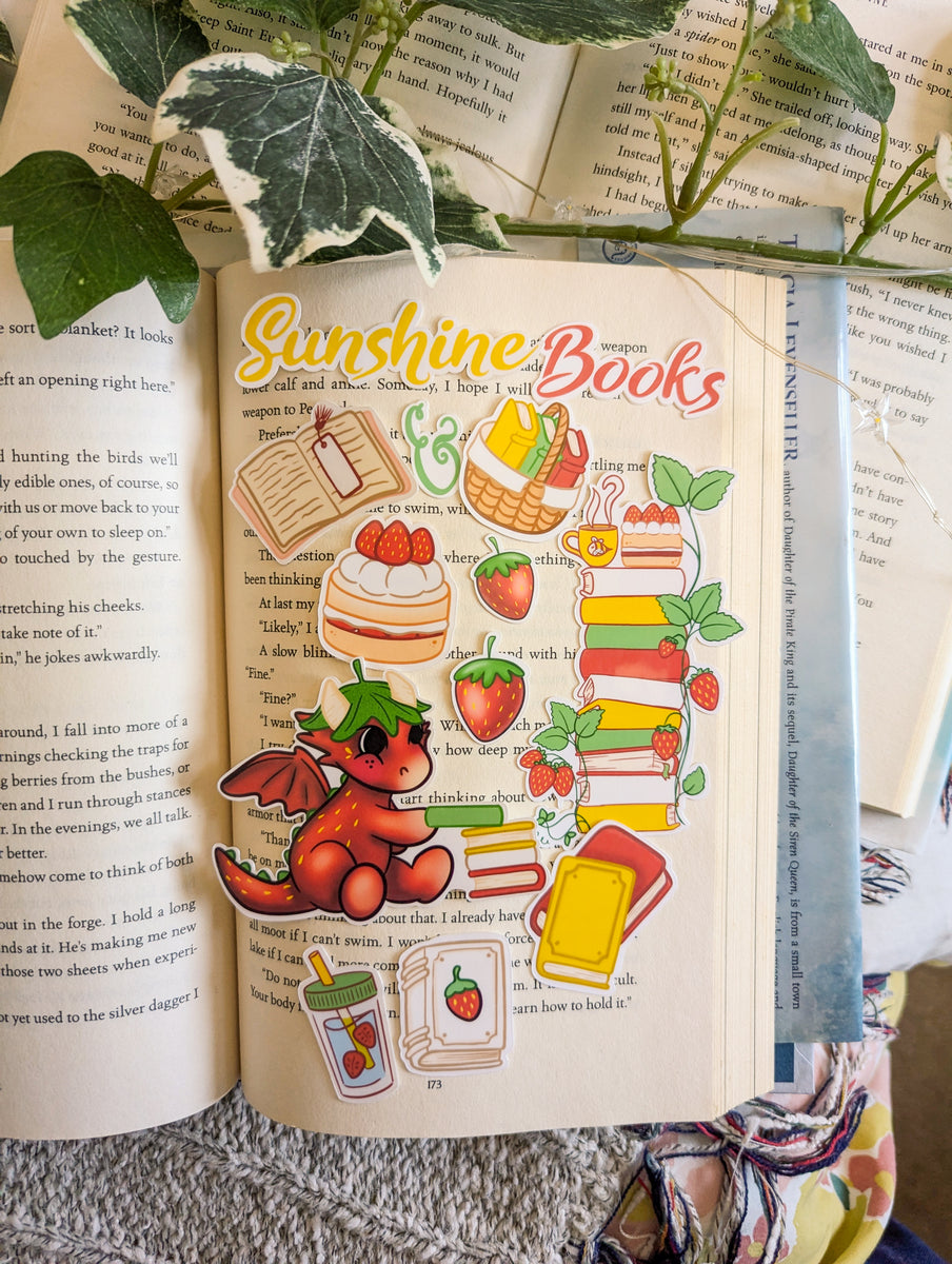 Strawberry Dragon Kindle Sticker Pack – TalesandTomes